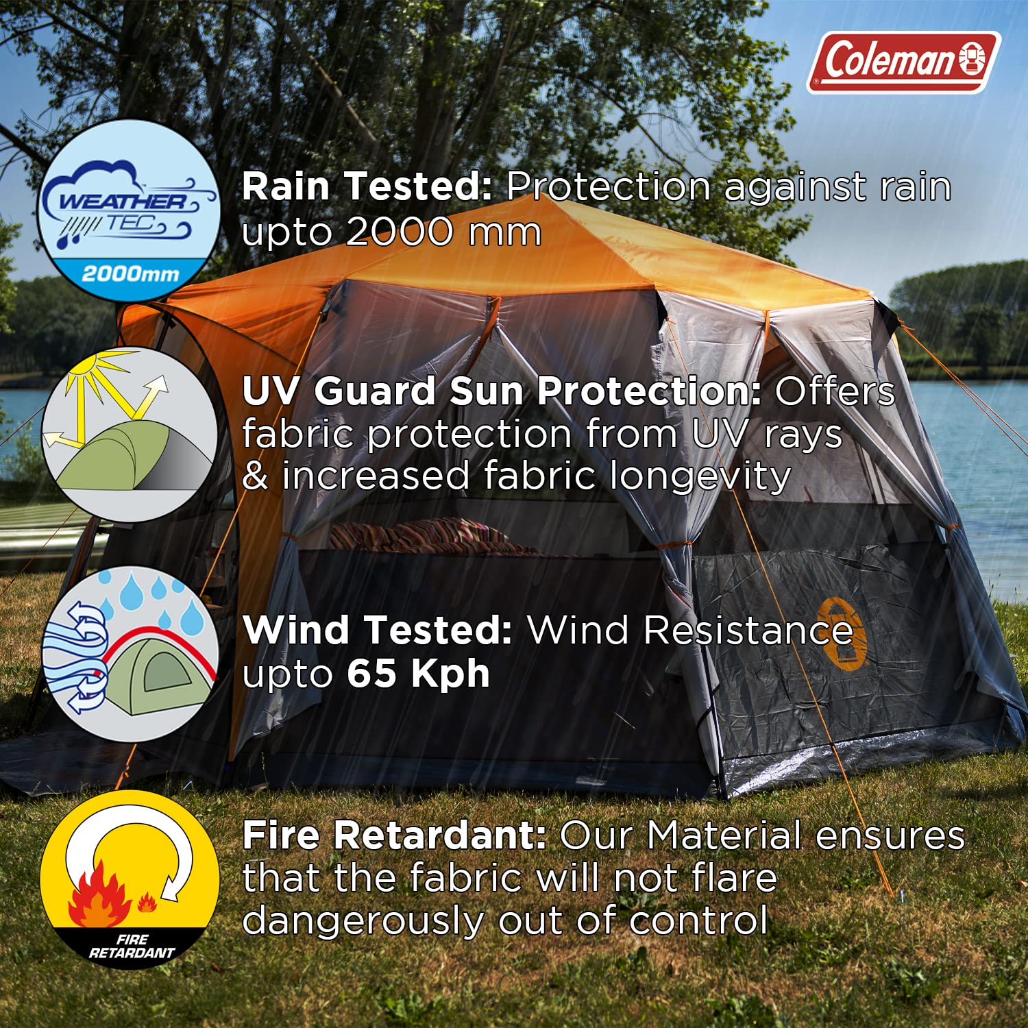 Coleman Cortes Octagon 8 Tent (Orange)